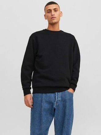 Jack & Jones Sweatshirt JJEBRADLEY mit Rippbündchen für Alltag und Freizeit mit Rippbündchen