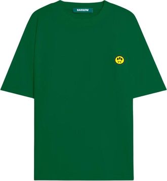 Barrow Barrow, Homme, Tops, Vert, Taille: XS T-Shirt Iconique en Jersey