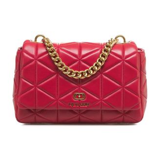 La Carrie Rote Lederhandtasche Lea - - Bags - Damen - Rot - ONE SIZE