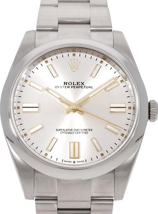 Rolex Uhren - Oyster Perpetual - Gr. unisize - in Silber - f&uuml;r Damen