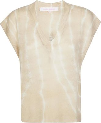 Absolut Cashmere Femme, Pulls, Beige, Taille: 40 FR Samantha Gilet V Spacchi Cashmere