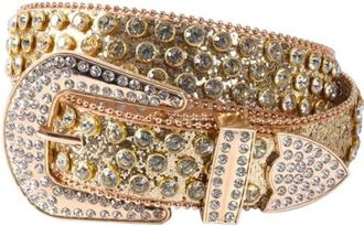 Generic Ceinture en strass pour femme, style gothique, accessoire de mode pour robes décontractées, doré, jusquà 3 mois