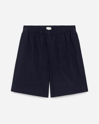 Arket Shorts Aus Baumwoll-Popeline -Blau
