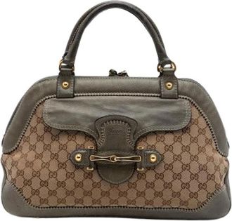 Gucci Sac &agrave; main en toile Pre-owned - Femme - Pre-owned - Brun - Taille: ONE Size