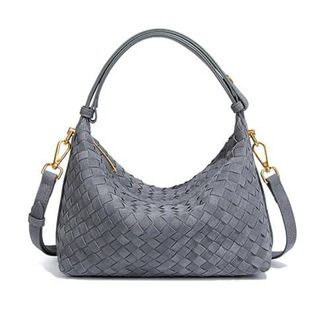 Generic G&eacute;n&eacute;rique Sac &agrave; bandouli&egrave;re tiss&eacute; en daim pour femme, petit sac &agrave; main, sac &agrave; bandouli&egrave;re &eacute;l&eacute;gant, sac &agrave; main avec sangle r&eacute;glable, sacoche Hobo (gris