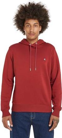 Calvin Klein Jeans Sweat &agrave; Capuche Homme Embro Badge avec Capuche, Rouge (Garnet), M