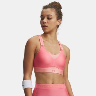 Under Armour Infinity 2.0 High Sport-BH f&uuml;r Damen Bittersweet Rosa / Posh Rosa / Bittersweet Rosa XL D-DD