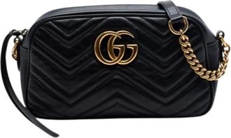 Gucci Sac bandouli&egrave;re matelass&eacute; doccasion - Femme - Pre-owned - Noir - Taille: ONE Size
