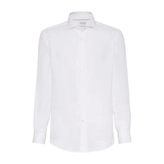 Brunello Cucinelli Wei&szlig;es Hemd - - Shirts - Herren - Wei&szlig; - S