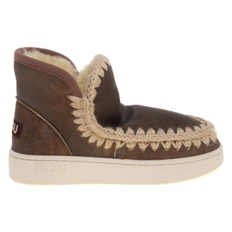 Mou Femme, Chaussures, Brun, Taille: 39 EU Nouvelle Baskets Eskimo Cuir Sp&eacute;cial