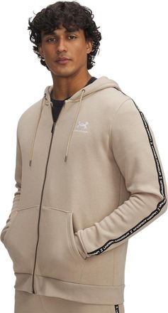Under Armour Hoodie mit durchgehendem Rei&szlig;verschluss f&uuml;r Herren, Fleece, &Auml;rmel mit Streifen (Khaki)