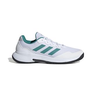 adidas Herren Gamecourt 2.0 Tennis Shoes, FTWR White/Pure Teal/core Black, 36 2/3 EU