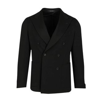 Tagliatore Montecarlo Double-breasted Jacket - - Jackets - Herren - Schwarzk - XL