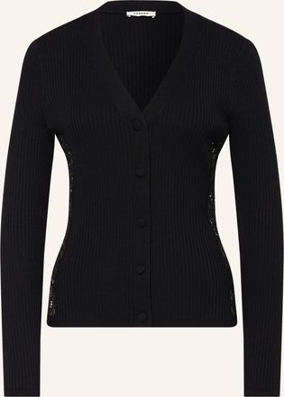 Sandro Sandro Strickjacke Mit Seide schwarz