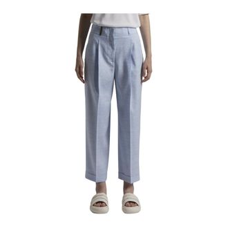 PESERICO Femme, Pantalons, Bleu, Taille: 46 FR Pantalon P04579D