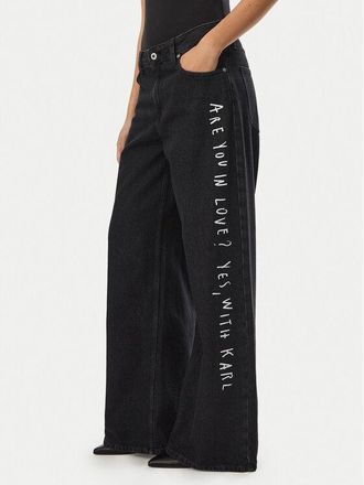 Karl Lagerfeld Jeans B4W10111 Schwarz Wide Leg
