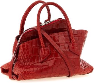 The Attico La Passeggiata Calfskin Leather Bag - Red