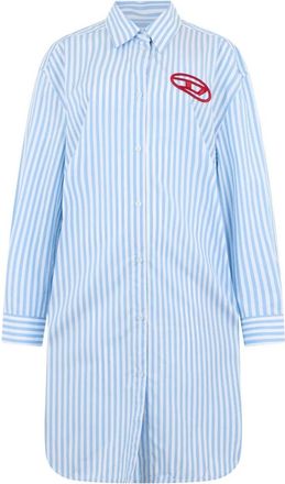 Diesel Robe chemise - Femme - Robes - Bleu - Taille: 40 FR