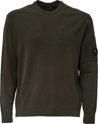 C.P. Company C. P. Company Pull Col Rond - Vert