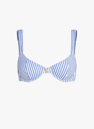 Karl Lagerfeld Haut de maillot de bain corbeille &agrave; rayures