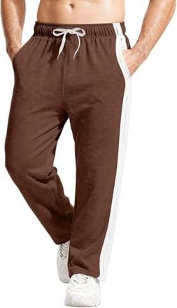Generic Pantalon de jogging dext&eacute;rieur pour homme pour la randonn&eacute;e, la marche, taille &eacute;lastique, l&eacute;ger, s&eacute;chage rapide, confortable, caf&eacute;, XXL