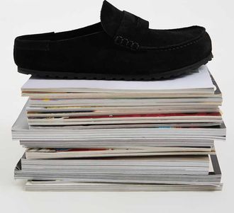 Birkenstock Naples - Mocassins en daim enveloppants - Noir