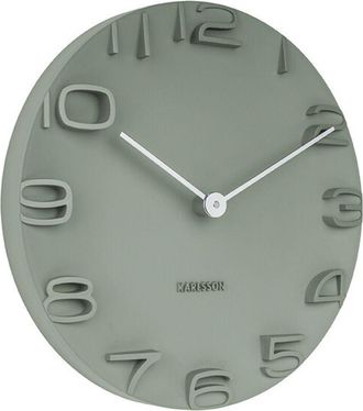 Karlsson Horloge Murale Sur Le Bd Vert