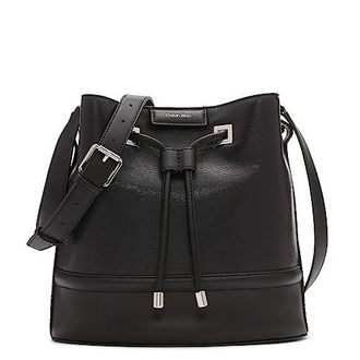 Calvin Klein Sac &agrave; bandouli&egrave;re avec seau &agrave; cendres, noir/argent, taille unique