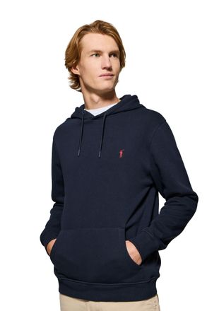 Polo Club Kapuzensweatshirt Marineblau mit Taschen und Rigby Go Stickerei - Herren - 100% Baumwolle
