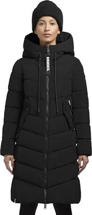 Khujo Mikia2 Manteau dhiver pour femme, noir, basique, d&eacute;contract&eacute;, streetwear, Noir, L