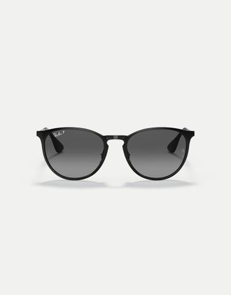 Ray-Ban lunettes de soleil Erika en m&eacute;tal phantos polaris&eacute;es avec verres classiques noires