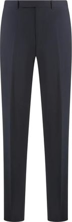 Ermenegildo Zegna Homme, Pantalons, Bleu, Taille: 3XL Pantalon de costume en laine sur mesure avec poches arri&egrave;re