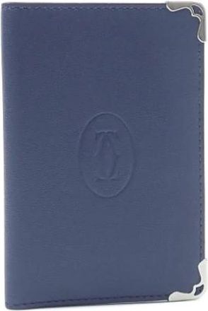Cartier Porte-cartes Pre-owned - Homme - Pre-owned - Bleu - Taille: ONE Size