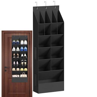 Generico Schuh-Organizer &uuml;ber der T&uuml;r, Organizer f&uuml;r Schuhe &uuml;ber der T&uuml;r, gro&szlig;e Kapazit&auml;t &uuml;ber der T&uuml;r mit 11 Taschen, Organizer f&uuml;r Kleidung und Kleiderschran