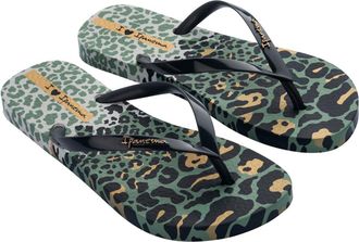 Ipanema Damen Animal Print VI FEM Flipflop, Grey/Grey/Green, 38 EU
