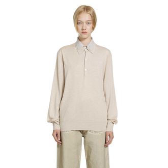 Acne Studios Layered Silk Cashmere Polo