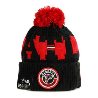 New Era NFL Pom Pom M&uuml;tze in Teamfarben - - Accessories - Herren - Schwarzk - ONE SIZE