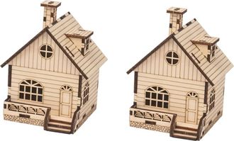 TOPBATHY 2 S&auml;tze Weihnachtliches Musikbox Diy aus Holz Kreatives Bastelmaterial f&uuml;r F&ouml;rdert F&auml;higkeiten und Kreativit&auml;t f&uuml;r Weihnachten und Bastelprojekte