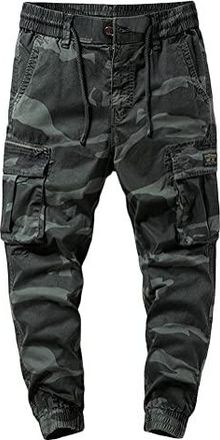 TOMWELL Homme Pantalon Cargo avec Grandes Poches Hommes Jogging Sport Pantalon Camouflage Travail de Loisirs Casual Militaire V&ecirc;tement Mode Pantalon De Sport 