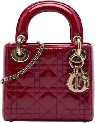 Dior Pre-owned Lady Dior Mini Bag - Femme - Pre-owned - Rouge - Taille: ONE Size