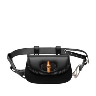 Gucci Pre-owned Bamboo Twist Lock Belt Bag - - Pre-owned - Damen - Schwarzk - ONE SIZE