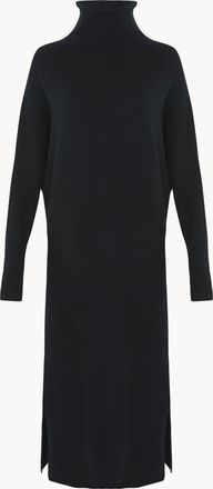 Kujten Robe longue cachemire col cheminée femme, 4 fils - Robe Tara