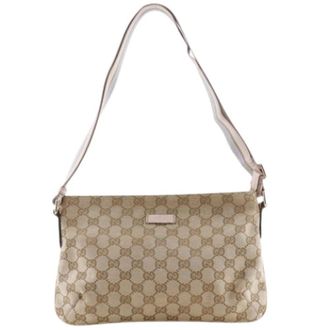 Gucci Sac bandouli&egrave;re en toile GG Pre-owned - Femme - Pre-owned - Beige - Taille: ONE Size