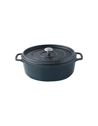 Invicta 403351 Cocotte Ovale - 35 cm - Fonte Emaill&eacute;e - Noire