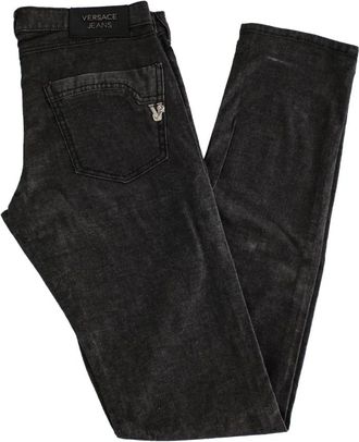 Versace Homme, Jeans, Noir, Taille: W30 Pantaloni Jeans Made in Italy
