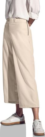Street One Damen A378897 Twill Culotte, Barley beige, 42W x 26L