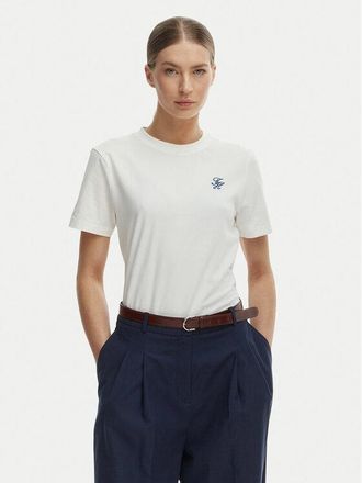Tommy Hilfiger T-Shirt WW0WW48699 &Eacute;cru Regular Fit