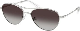 Swarovski Lunettes de soleil aviateur - Femme - Accessoires - Gris - Taille: 56 MM