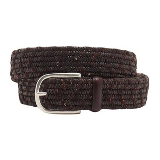 Orciani Homme, Accessoires, Brun, Taille: 105 CM Melange Leather And Wool Belt