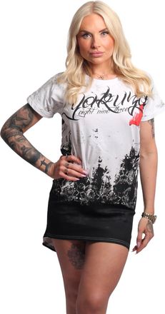 Yakuza Damen Curtain Urban T-Shirt Kleid